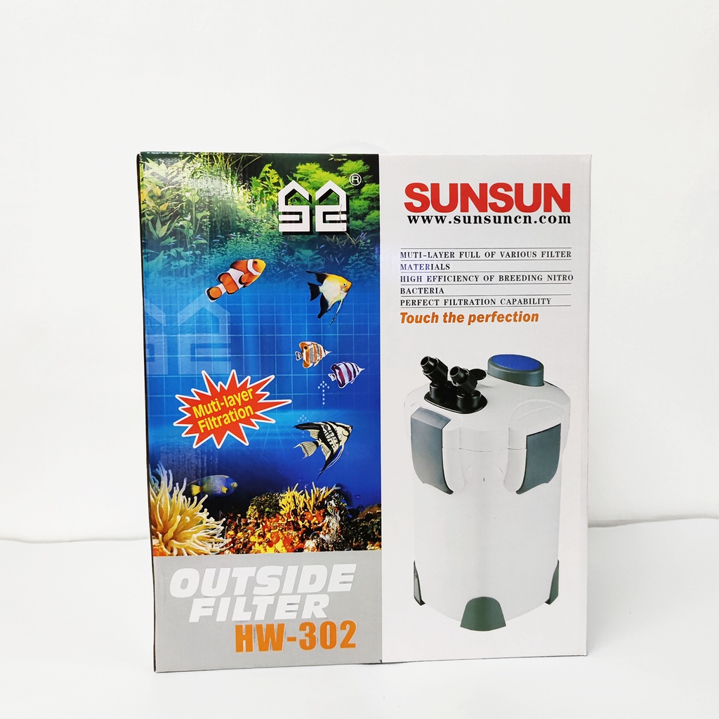 SunSun HW-302 3 Stage Aquarium External Canister Filter | Shopee ...