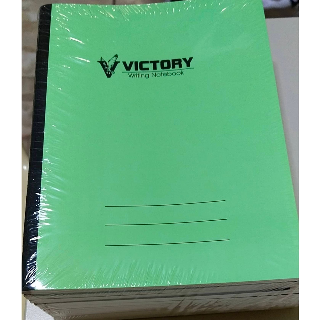 1 RM VICTORY writing notebook, 10 piece/ream , standard size , assorted ...