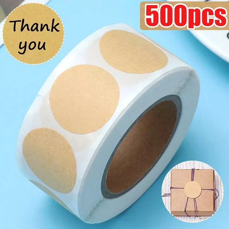 500 pcs/roll round pastry tool sticker/DIY cake baking cookie gift box ...