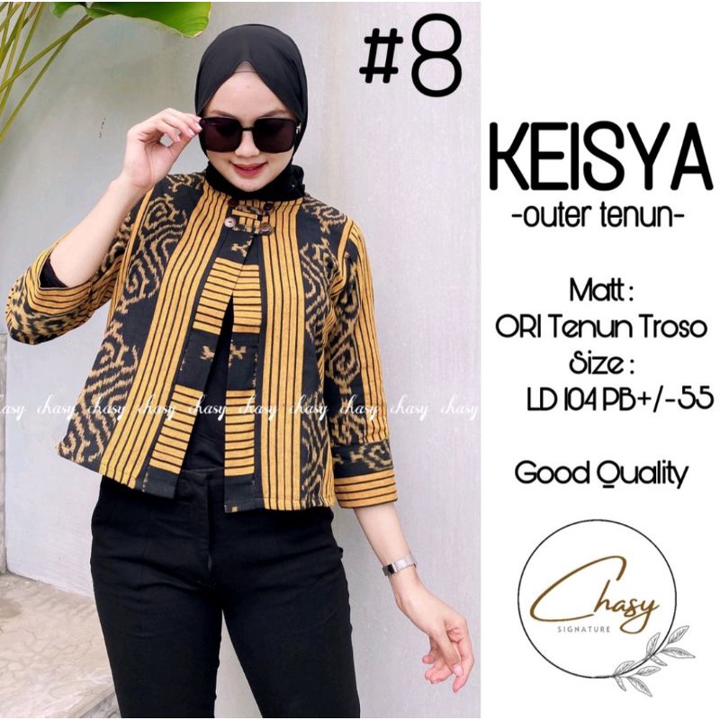 Woven outer - woven balzer - semi crop top outer | Shopee Philippines