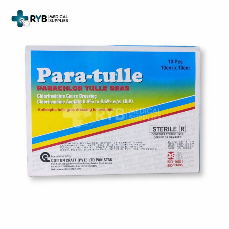 Para-tulle Gauze Dressing for wounds ( 10pcs ) Paratulle | Shopee ...