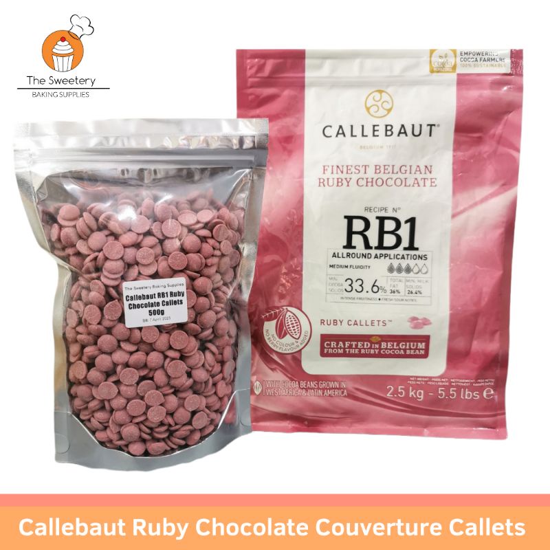 Callebaut Ruby Chocolate Couverture Callets 500g | Shopee Philippines