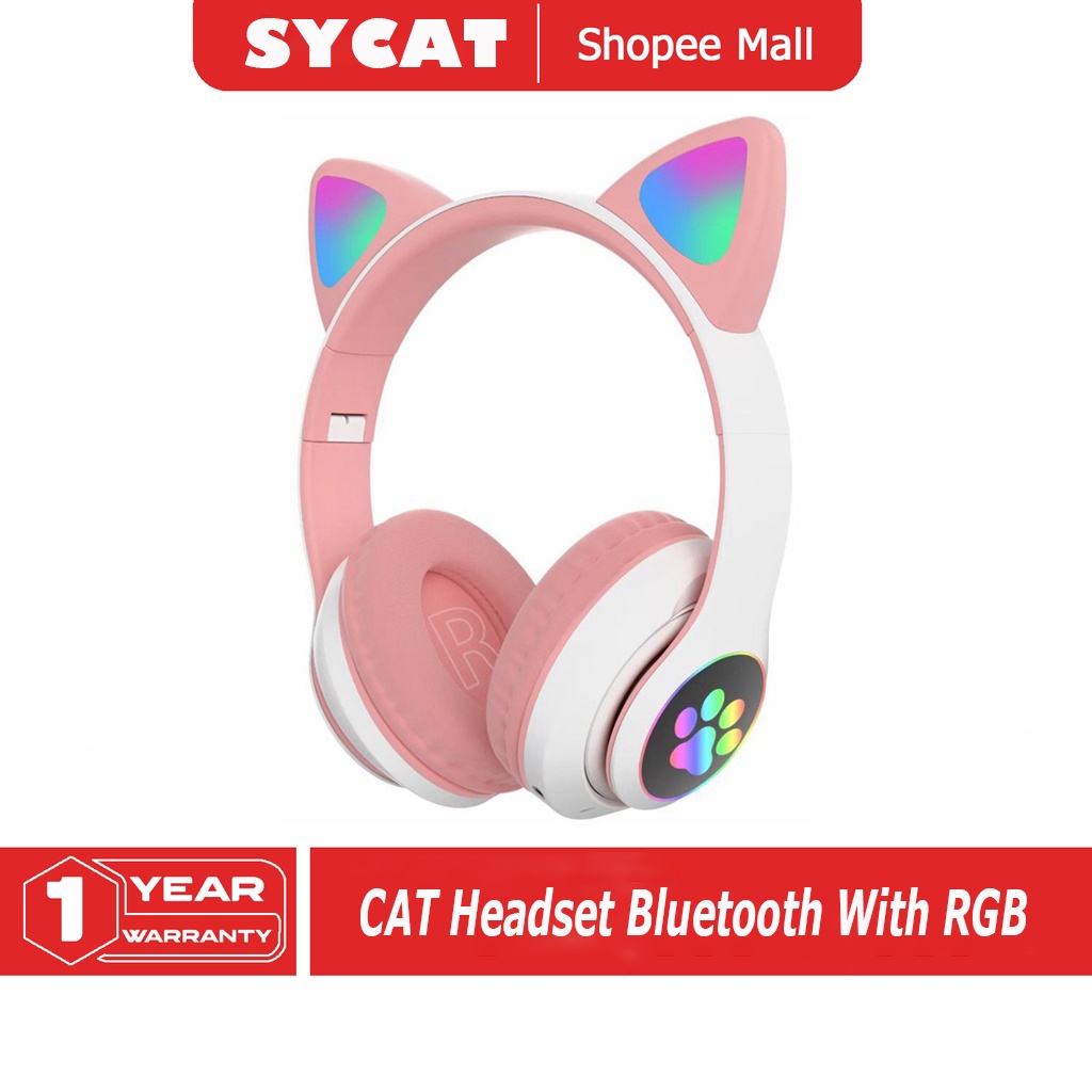 Tiktok Hot Women Children Ear Headphone Headset Led Wireless Headsets ...