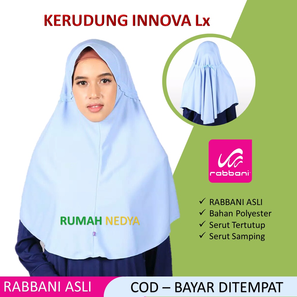 Original Rabbani Krudung An Innova Lx Instant Hijab Ori Rabani Plain ...