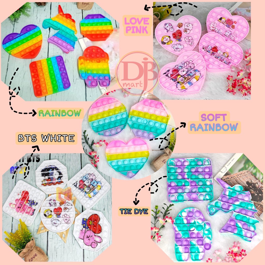 Popit Fidget Toys Rainbow/Pop It/Fidget Toys Silicon/Popit Kids Toys ...