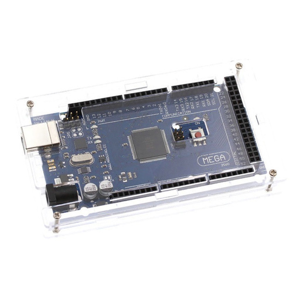 Arduino MEGA Clear Acrylic Case Shell (with mounting screws) | Shopee ...