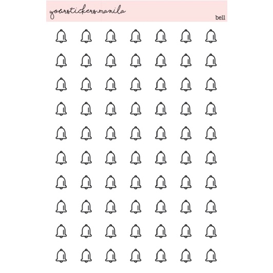 Planner [mini icons] Stickers - Bell | Shopee Philippines