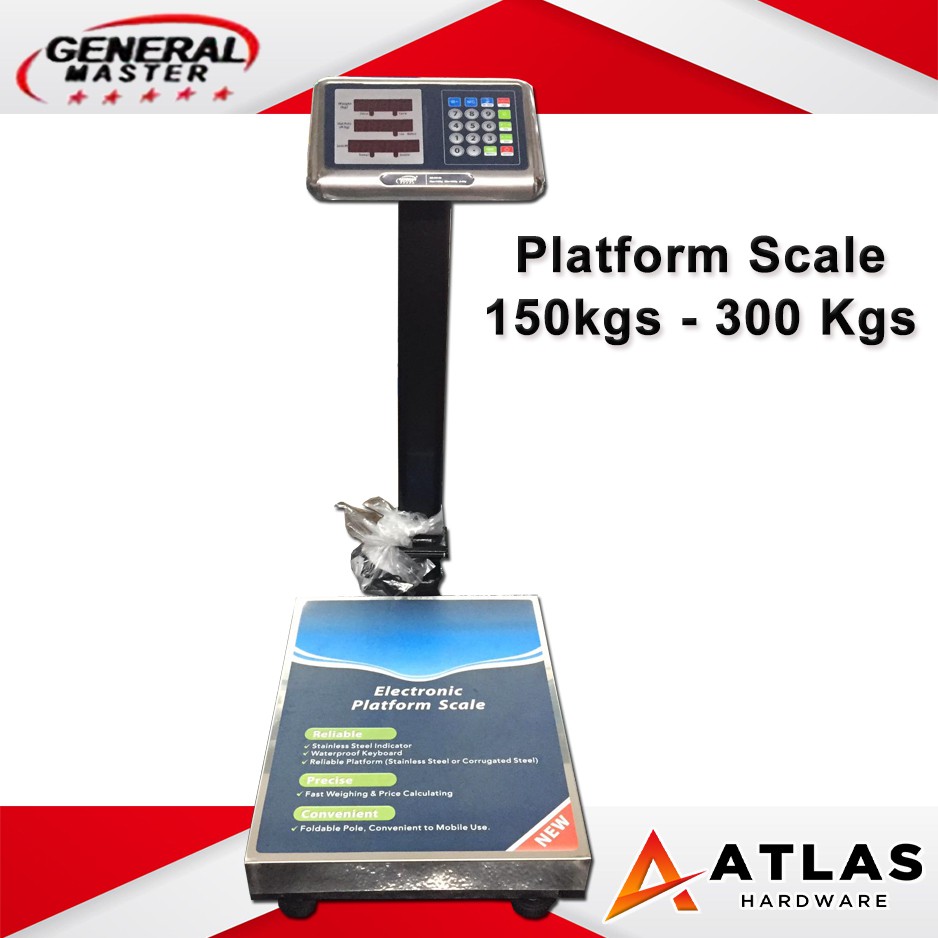 General Master Electronic Platform Scale 150kgs - 300kgs | Shopee ...
