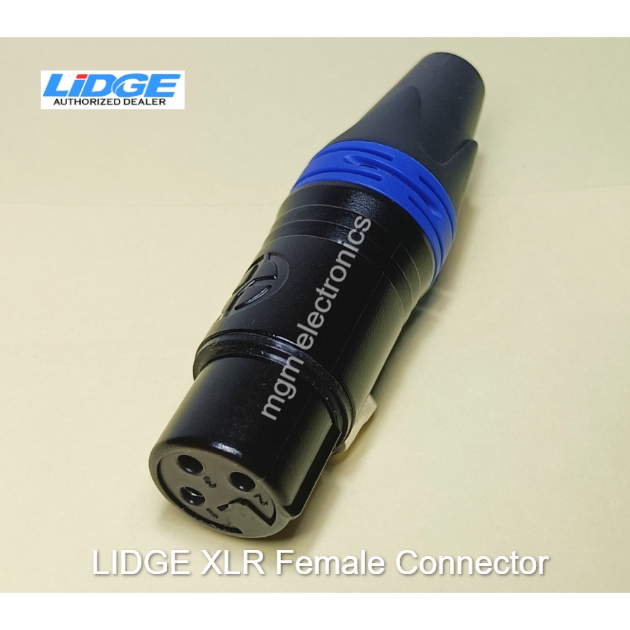 1pc. LIDGE XLR Female/Male/PL55 6.35mm MONO & STEREO Heavy Duty Audio ...