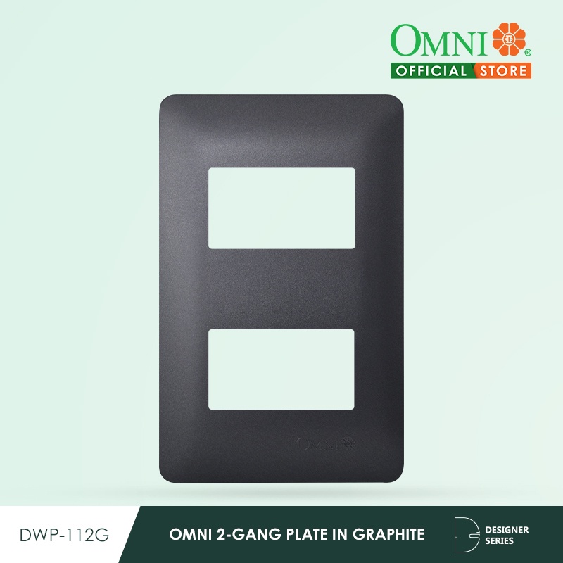 OMNI 2-Gang Plate in Graphite - DWP-112G | Shopee Philippines
