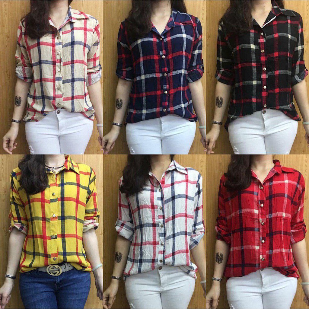 【MISS YOU】new fashion style Chekered polo 8190# | Shopee Philippines