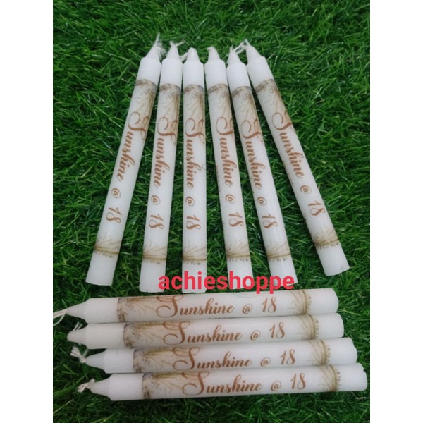 DEBUT CANDLE, 10.00 per piece ( MINIMUM ORDER 20pcs ) | Shopee Philippines