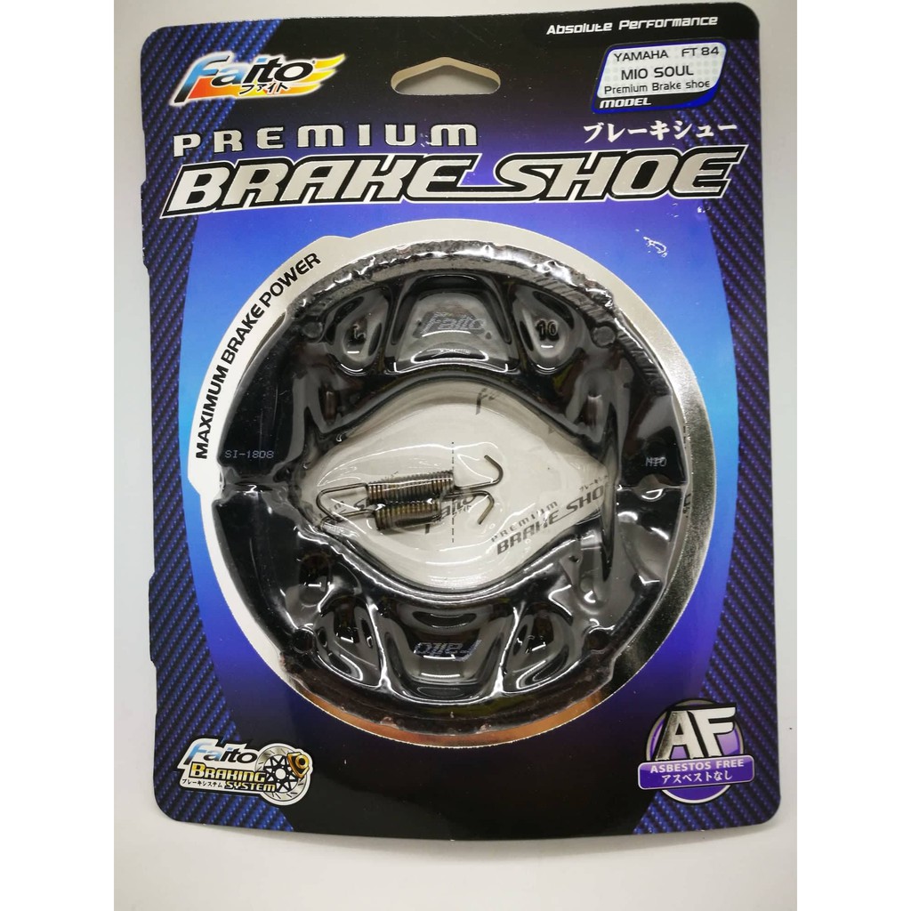FAITO Brake Shoe MIO (Sporty / Soul / Aerox / MX/ M3) - Sniper 135 ...