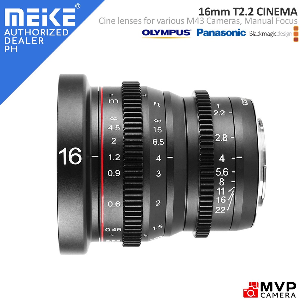 Meike 12mm 16MM 25MM T2.2 Cine Lens Manual for MFT Micro Four Thirds ...
