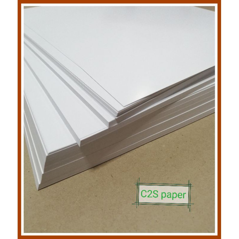 25pcs/ 100pcs C2S Paper 110gsm/130gsm/190gsm in A4 Size | Shopee ...