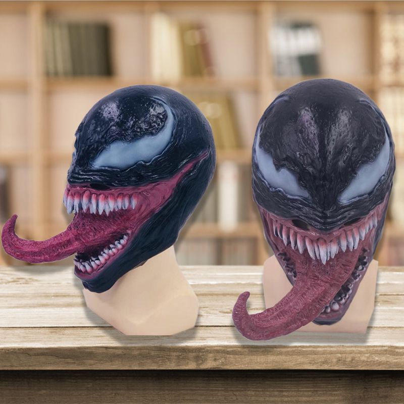 Horror Let There Be Carnage Venom Cosplay Halloween Rubber Mask Horror ...