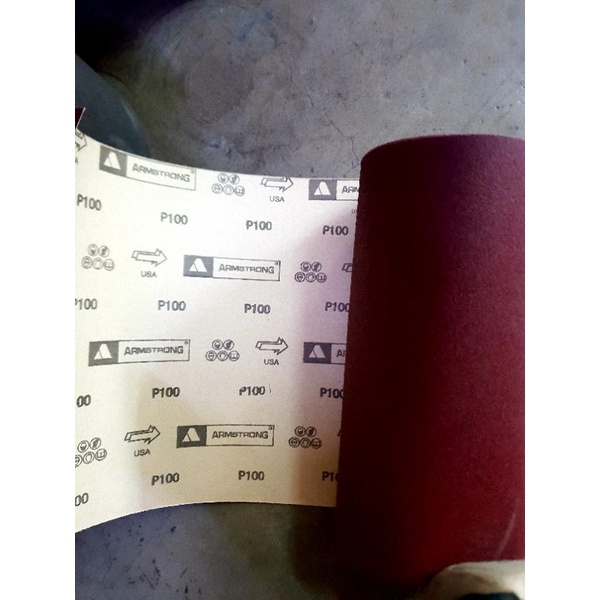 Sand Paper Armstrong Red per Meter/Foot | Shopee Philippines