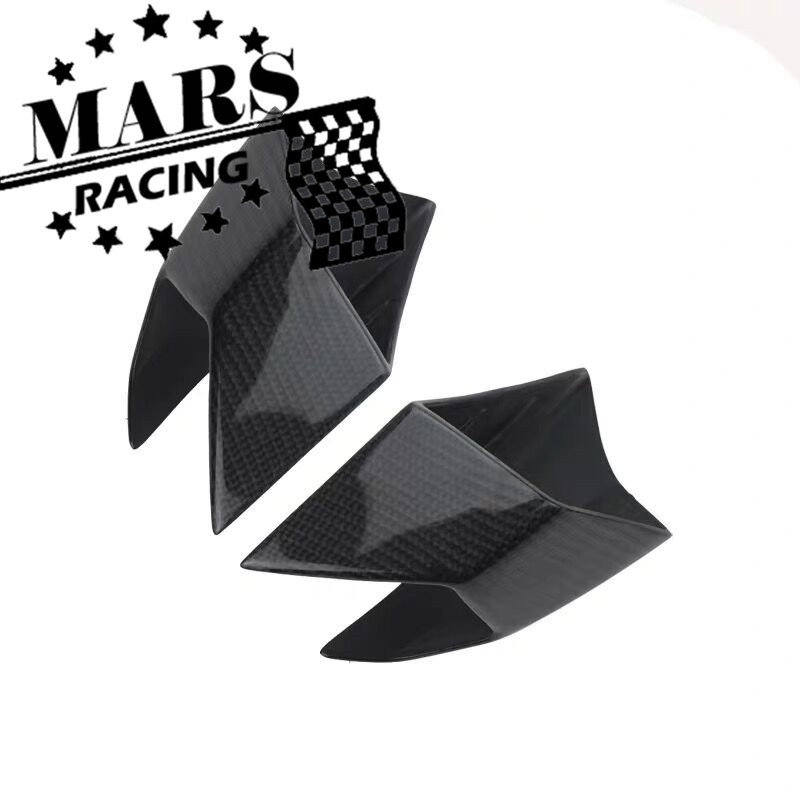 Motorcycle Front Light Cowl Side Winglet Wind Fin Spoiler Trim Cover ...