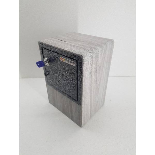 BIG-GRAY WOOD Alkansya Vault & Multipurpose Safety Box (Classic Edition ...