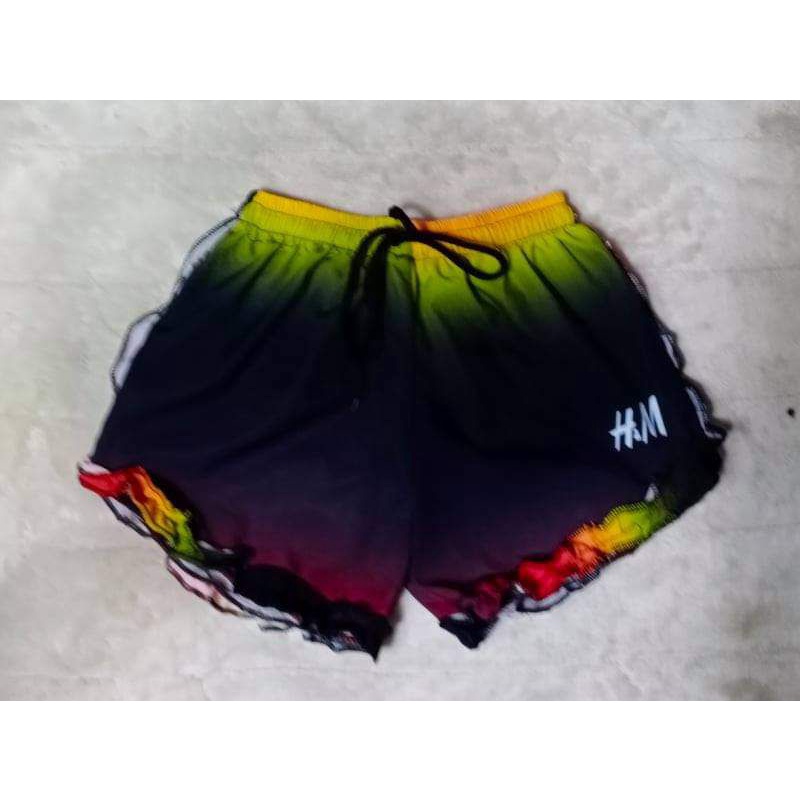 taslan short tri color for ladies | Shopee Philippines