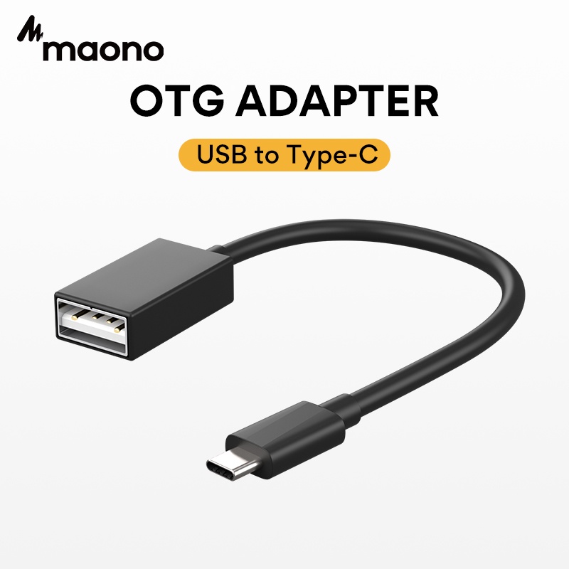 Maono OTG Adapter USB B to Type C Adapter for Phone,PC,U disks,Mice ...