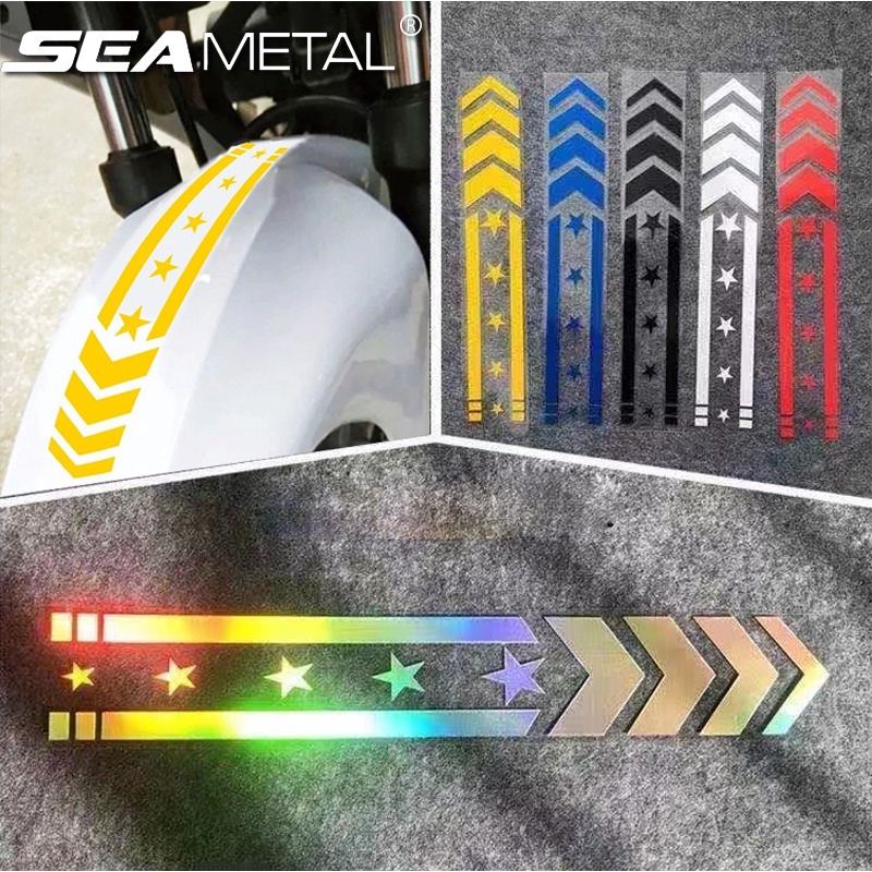 Motorcycle Fender Cover Stickers Universal Reflective Sticker ...