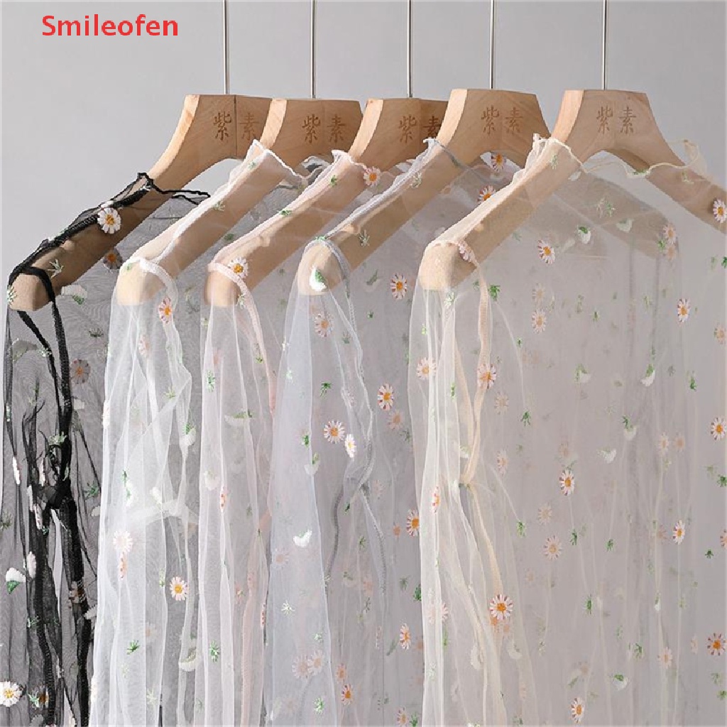 [Smileofen] Women T Shirt See Through Transparent Mesh Tops Long Sleeve ...