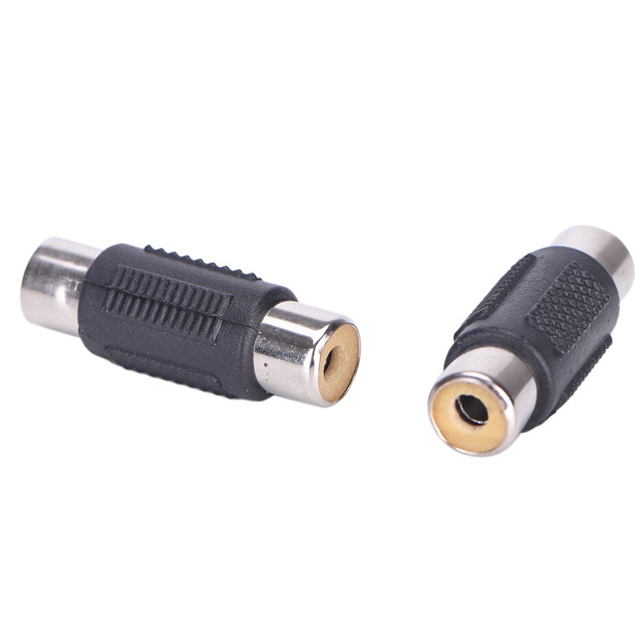 RCA Female to Female Coupler Plug Audio Video AV Cable Adaptor RCA ...