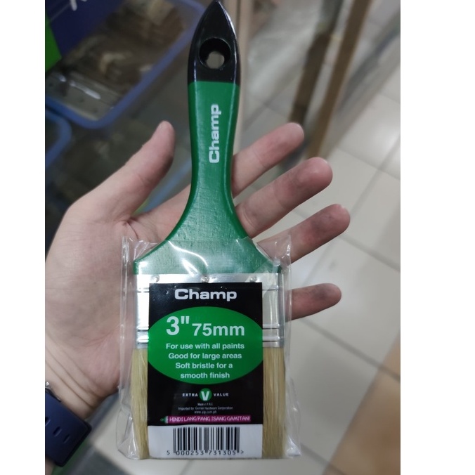 Champ BROWN Paint Brush Soft Bristle / Makapal / Long Lasting / Easy To ...