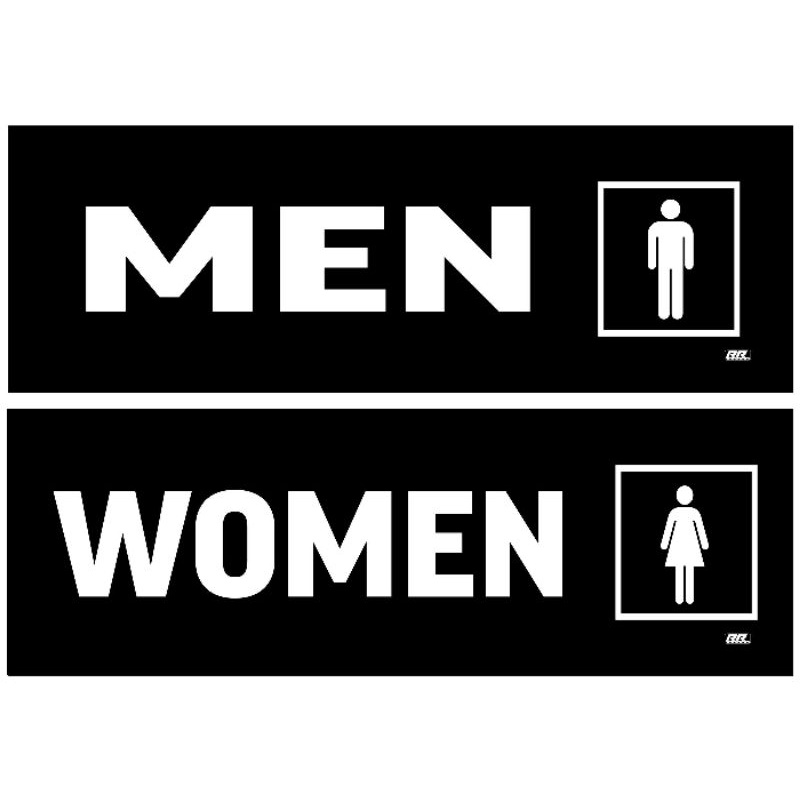 restroom sticker set in a4 size laminated waterproof | Shopee Philippines