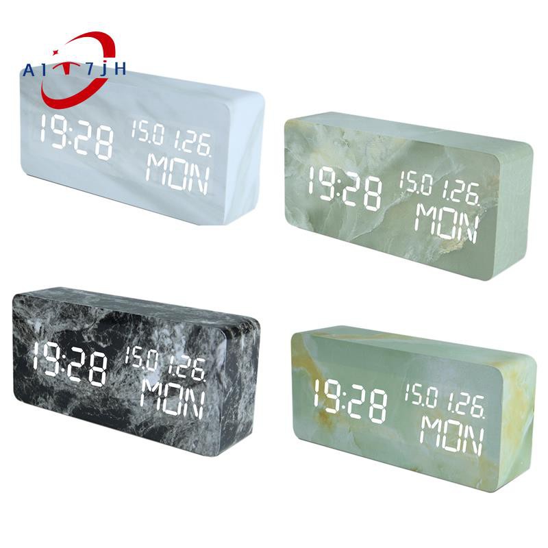 LED Digital Alarm Clock,Battery USB Electronic Bedside Table Desk Retro ...