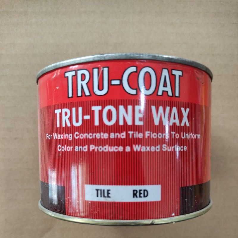 tru-coat tru-tone floor wax tile red 1/2 kilo truecoat true-coat ...