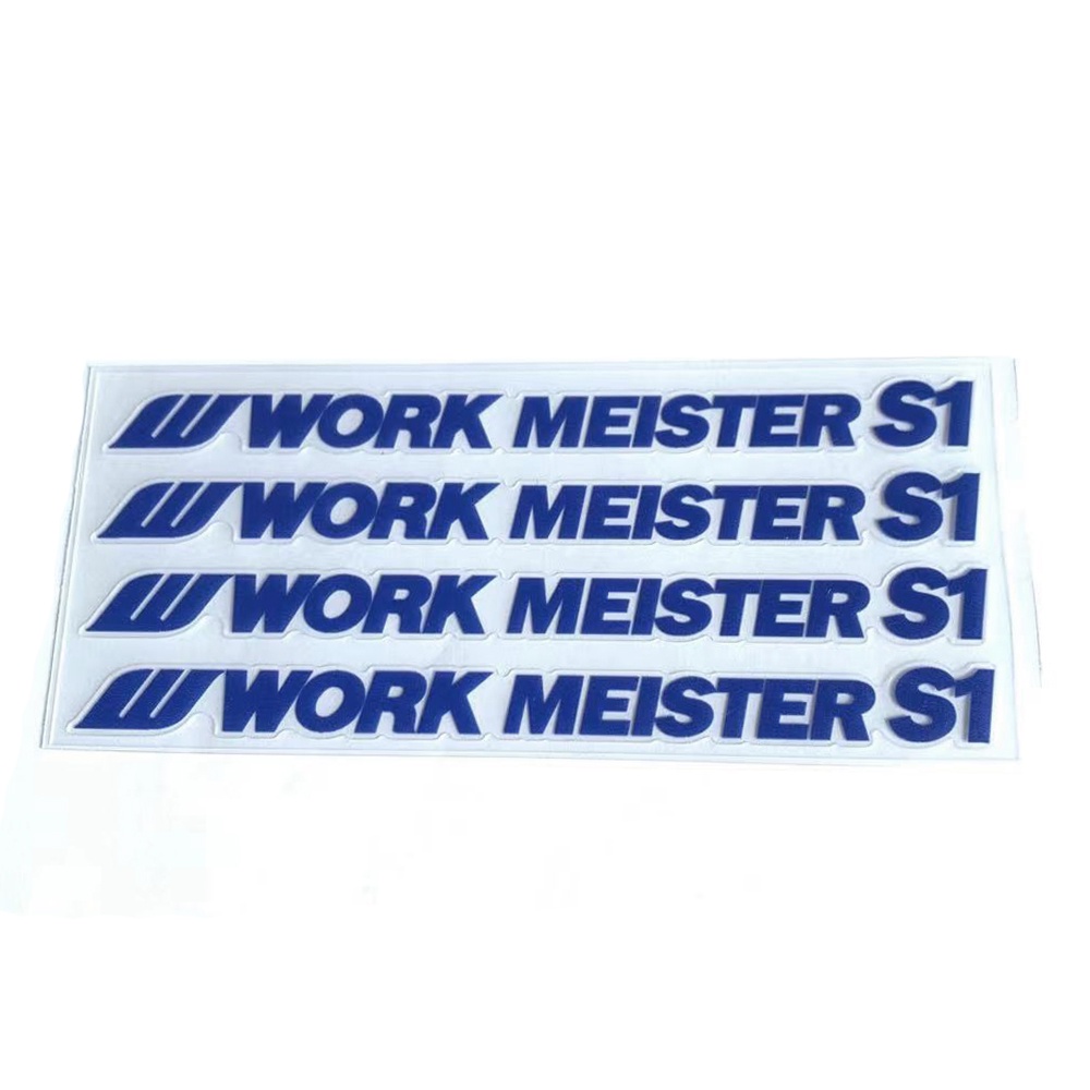 HOSHER work meister S1 Sticker One Set Rim Sticker Wheel Sticker blue ...