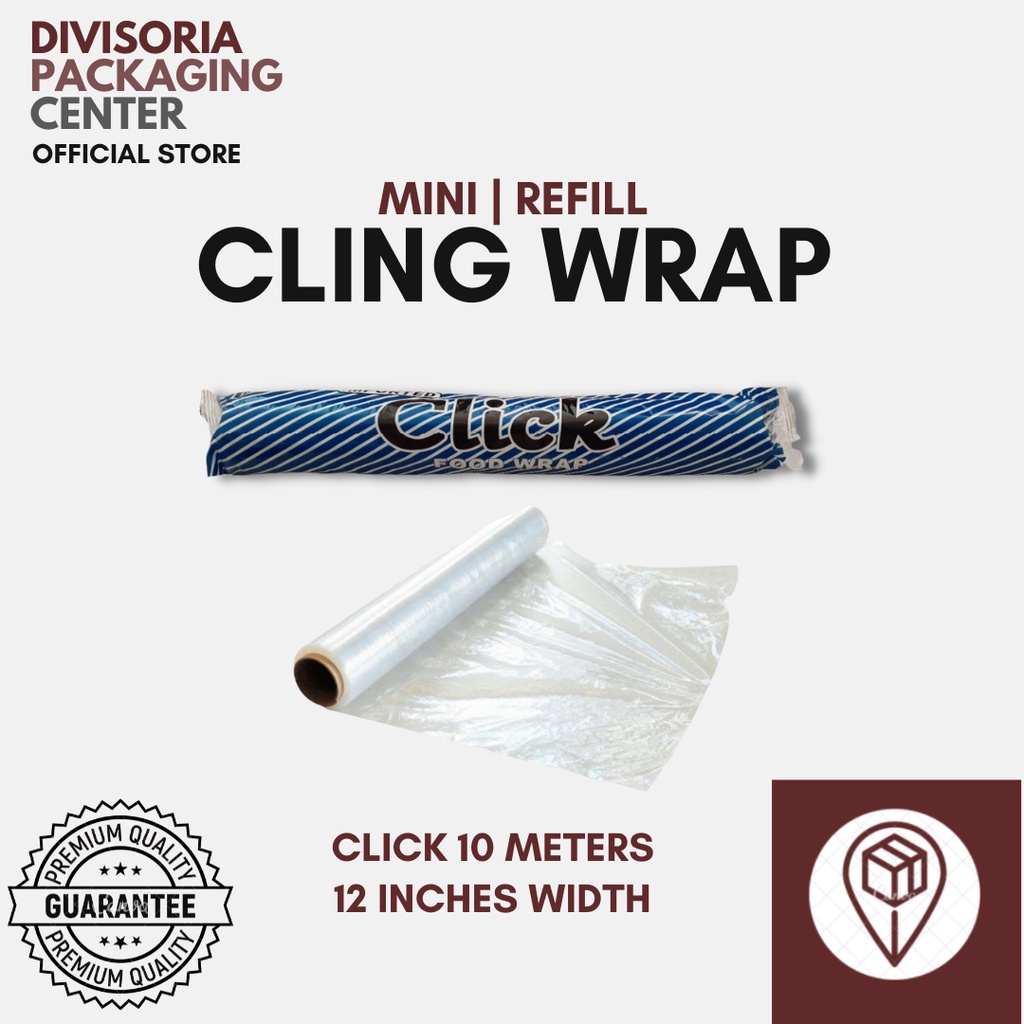 Cling Wrap | Food Wrap (Refill/Mini) Click Brand 10meters (length) x ...