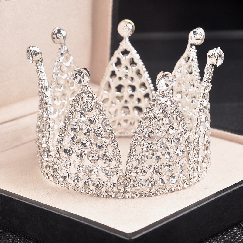 Large 10cm crown birthday cake decoration crown alloy full diamond ...