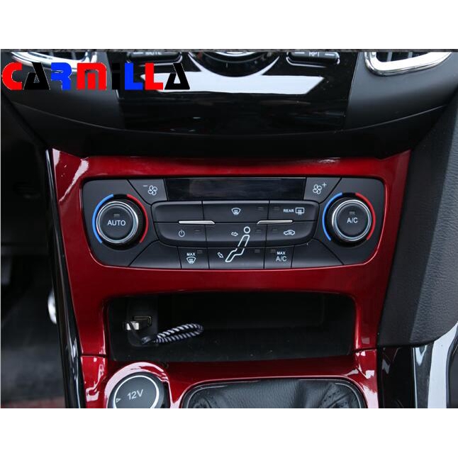 2 Colors Car Inner AC Adjust Switch Panel Frame Sticker for Ford Focus ...