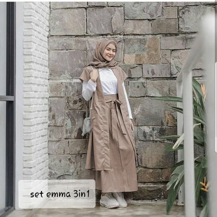 KEMEJA Emmaa suit, Muslim suit, Muslim skirt suit, Muslim women's ...