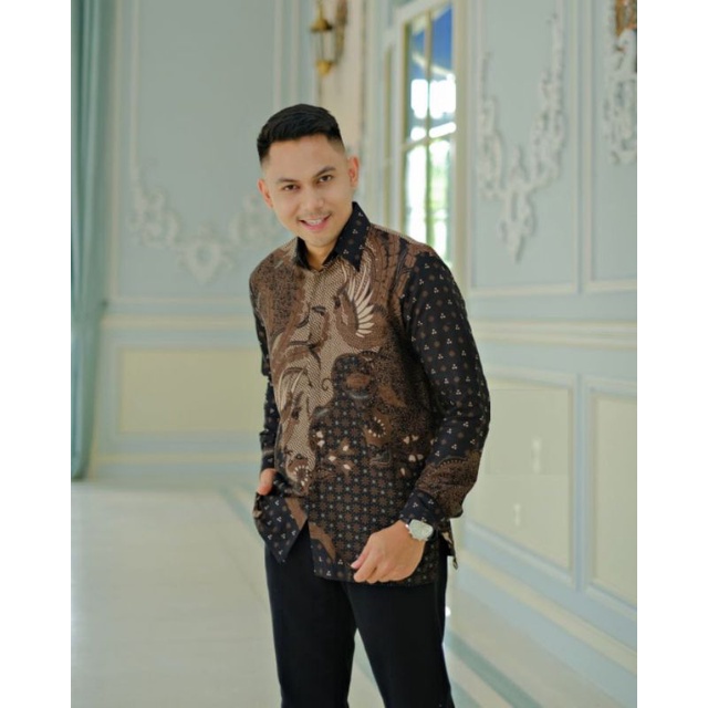 Men's BATIK long sleeve men's BATIK shirt big size JUMBO BATIK ML XL ...