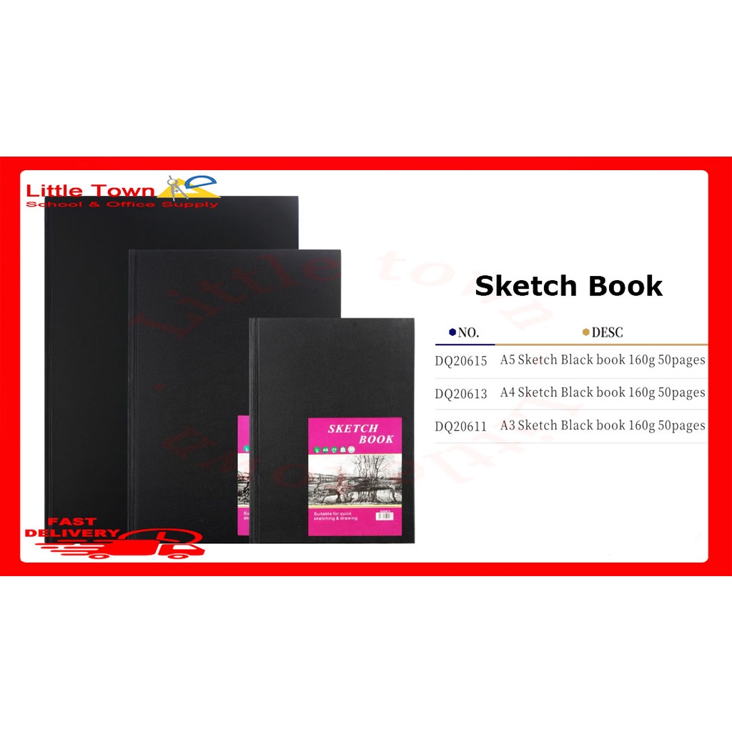 Keep smiling Artist quality Sketch book 50sheets 160gsm | Shopee ...