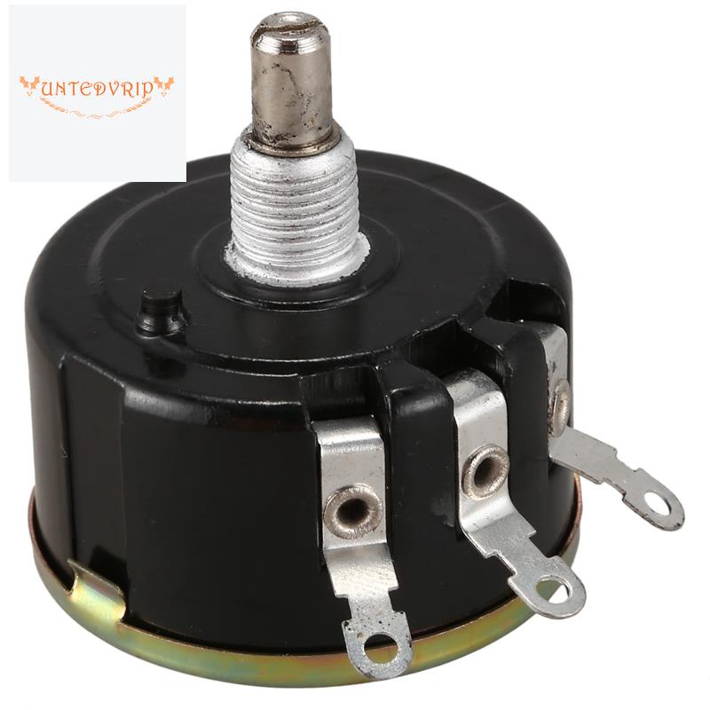 WX050 10K ohm 5W 6mm Round Shaft Rotary Wire Wound Potentiometer Black ...