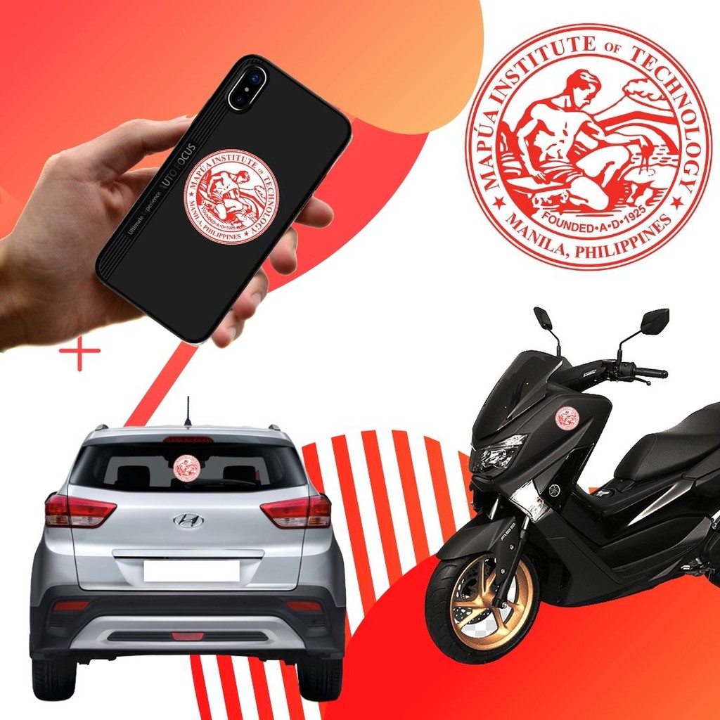 Mapúa University School Logo Sticker for Cellphone, Laptop, Motor, Car ...