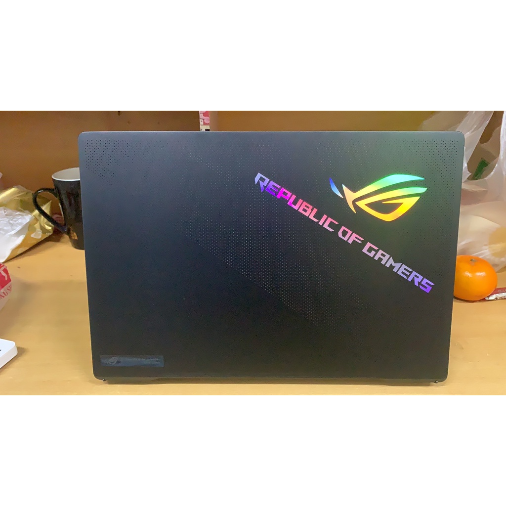 Laptop & PC Casing ROG metallic laser reflection decoration sticker ...