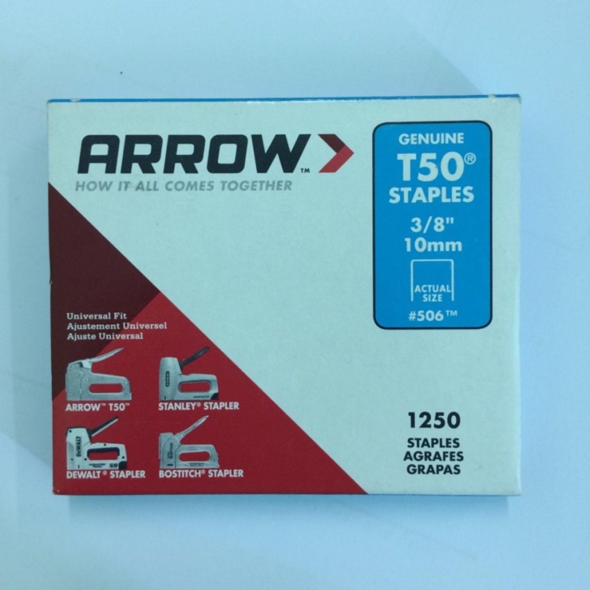 ARROW GUN TACKER STAPLE WIRE 3/8 (10MM) #506 | Shopee Philippines