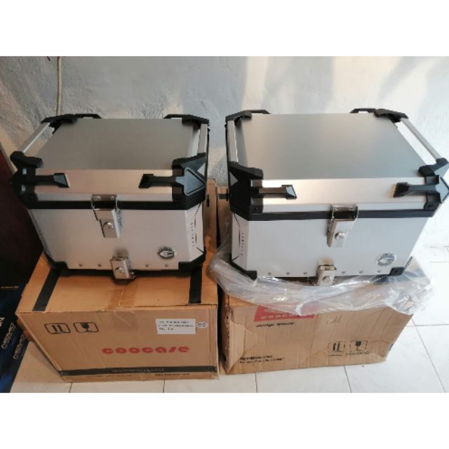 Coo case alloy box 45L and 55L silver | Shopee Philippines