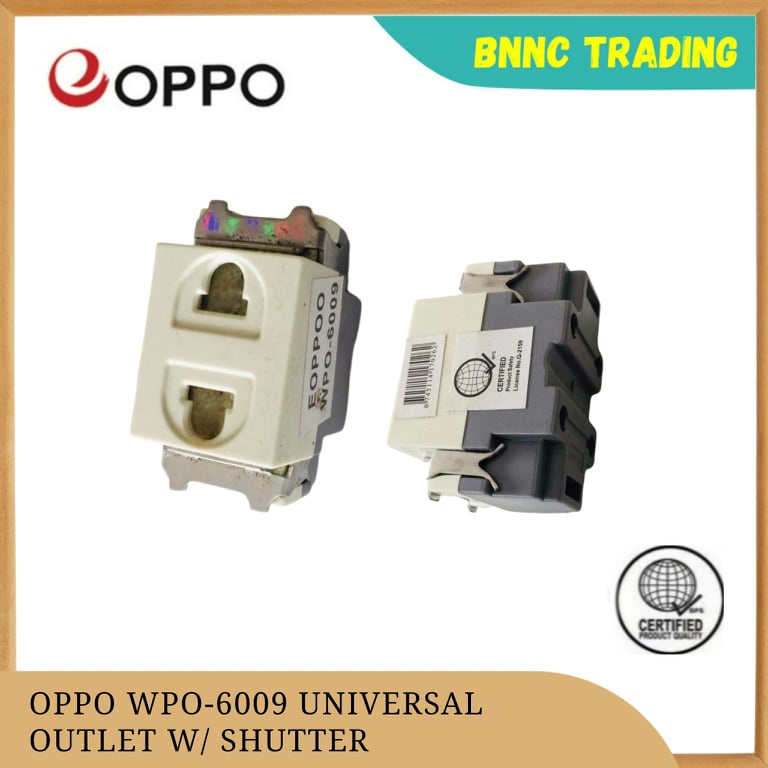 EOPPO UNIVERSAL OUTLET WITH SHUTTER WPO 6009 | Shopee Philippines