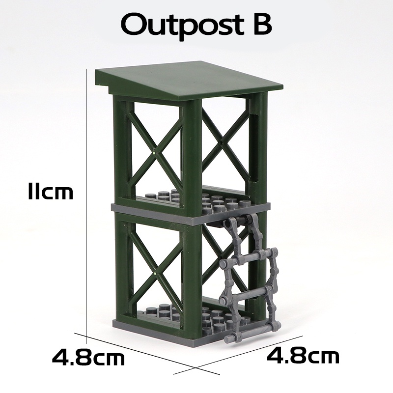 Moc Building Blocks Military Battle Base Scene Accessories Army Action ...