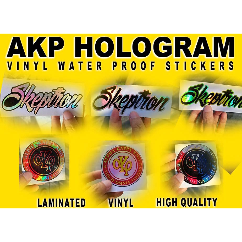 akp HOLOGRAM skeptron decals stickers AKP | Shopee Philippines