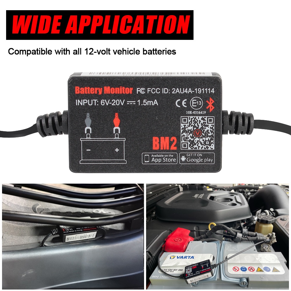 Bluetooth 4.0 Digital Analyzer Voltage Charging Cranking Test Car ...