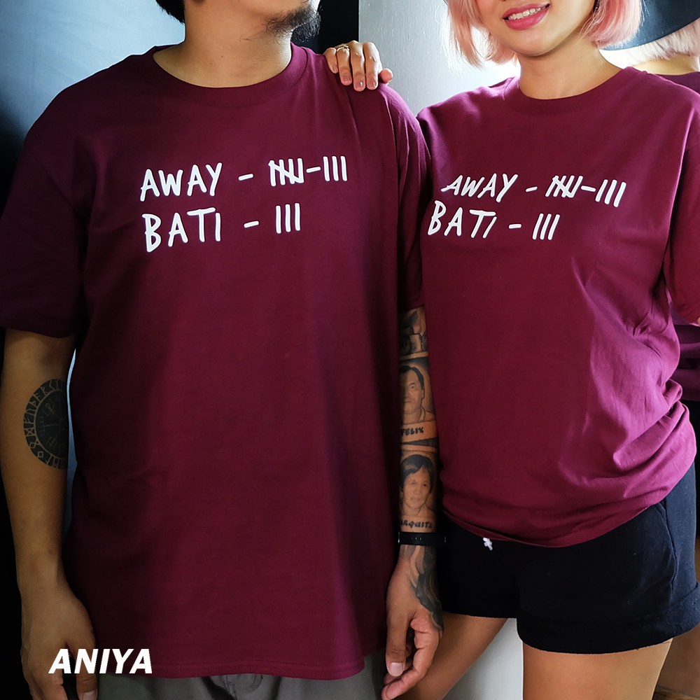 ANIYA CLOTHING SOLD PER PIECE Away Bati Couple Unisex Shirt Men's Women ...