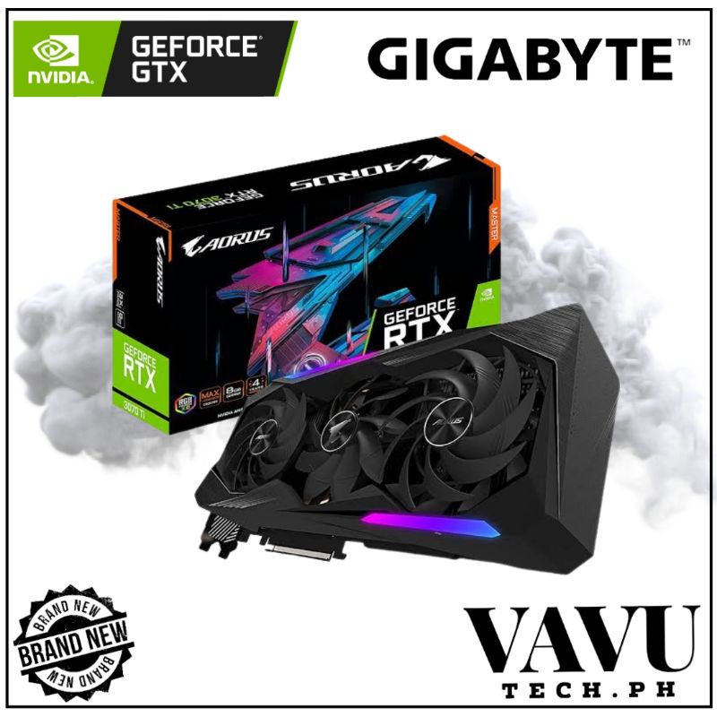 Gigabyte Geforce RTX 3070 Ti Aorus Master 8GB GDDR6 Video Graphics Card ...